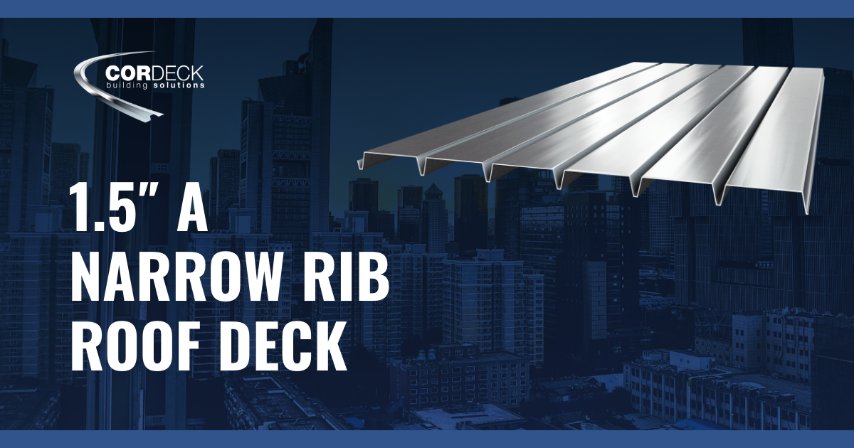 1.5" A Narrow Rib Metal Roof Deck | Steel Decking