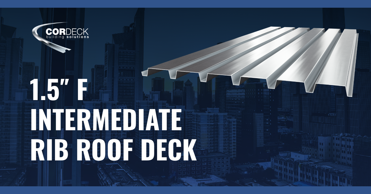 F Rib Metal Roof Deck | Steel Decking | Metal Decking