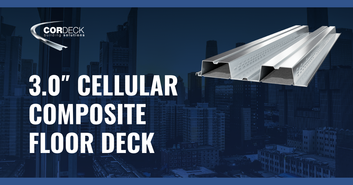 3.0" Cellular Composite Floor Deck | Metal Decking | Floor Deck