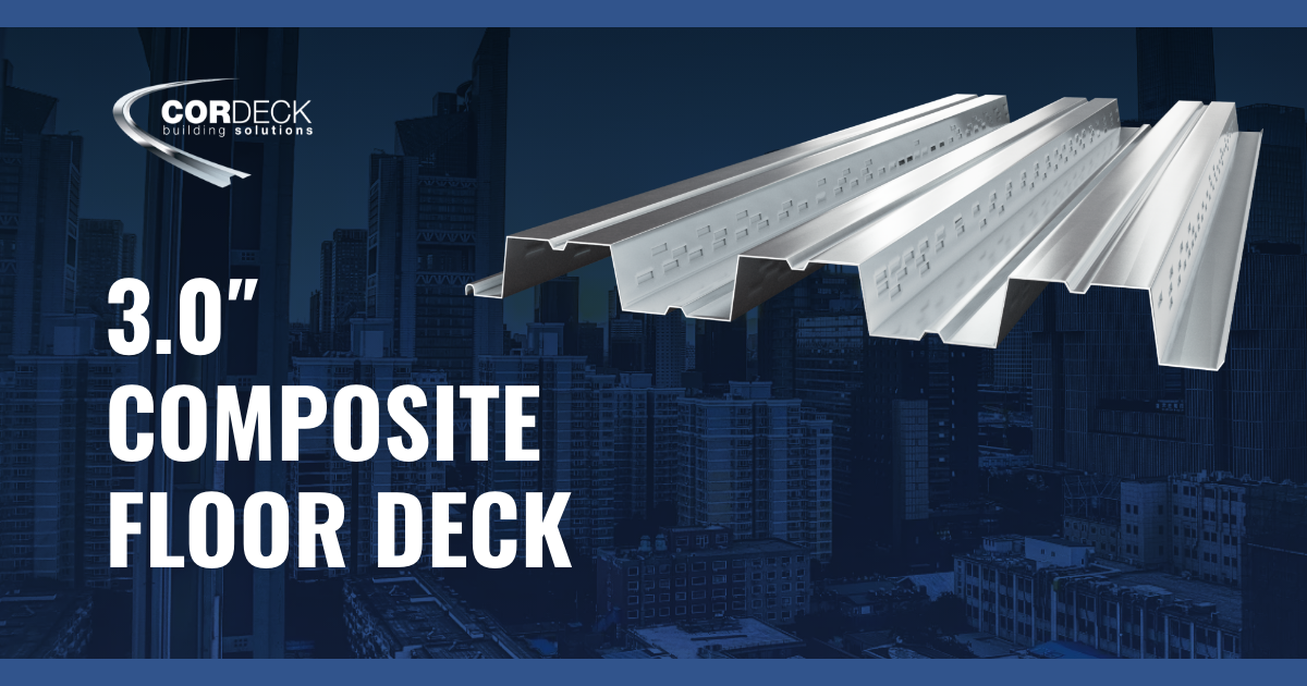 3.0" Composite Floor Deck | Metal Deck - Cordeck